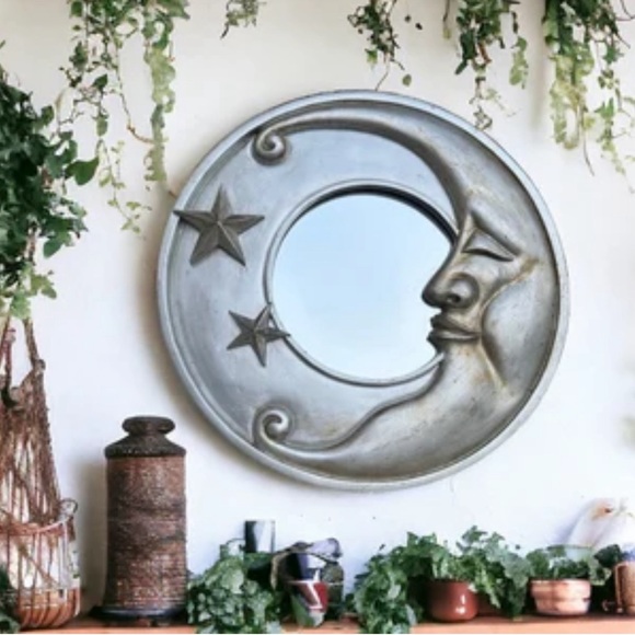 Vintage | Wall Decor | Vintage Celestial Moon Star Frame Round Accent ...